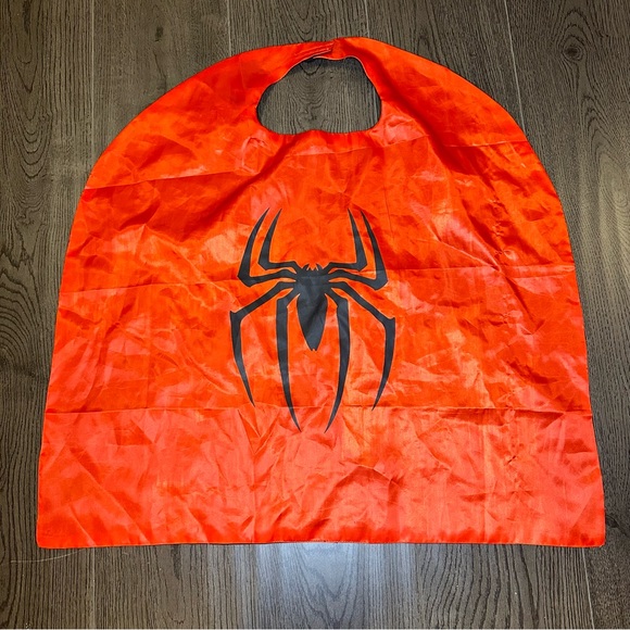 Spiderman | Costumes | Spiderman Cape Costume Kid Size Satiny Red Black ...